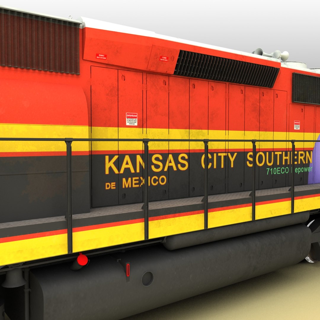 Emd Sd22eco Locomotive Engine Diesel 3d Max