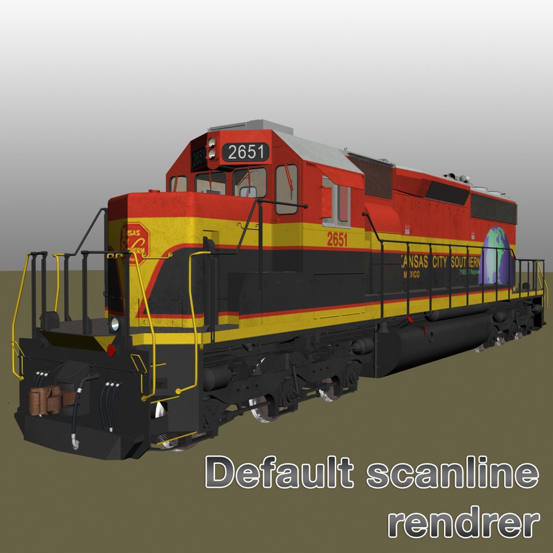 Emd Sd22eco Locomotive Engine Diesel 3d Max