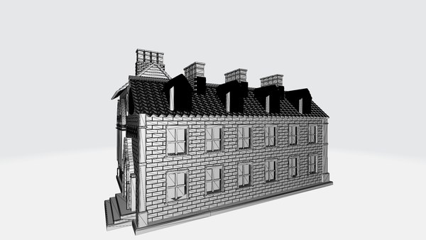 Gothic house 3D model - TurboSquid 1687980