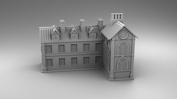 Gothic house 3D model - TurboSquid 1687980