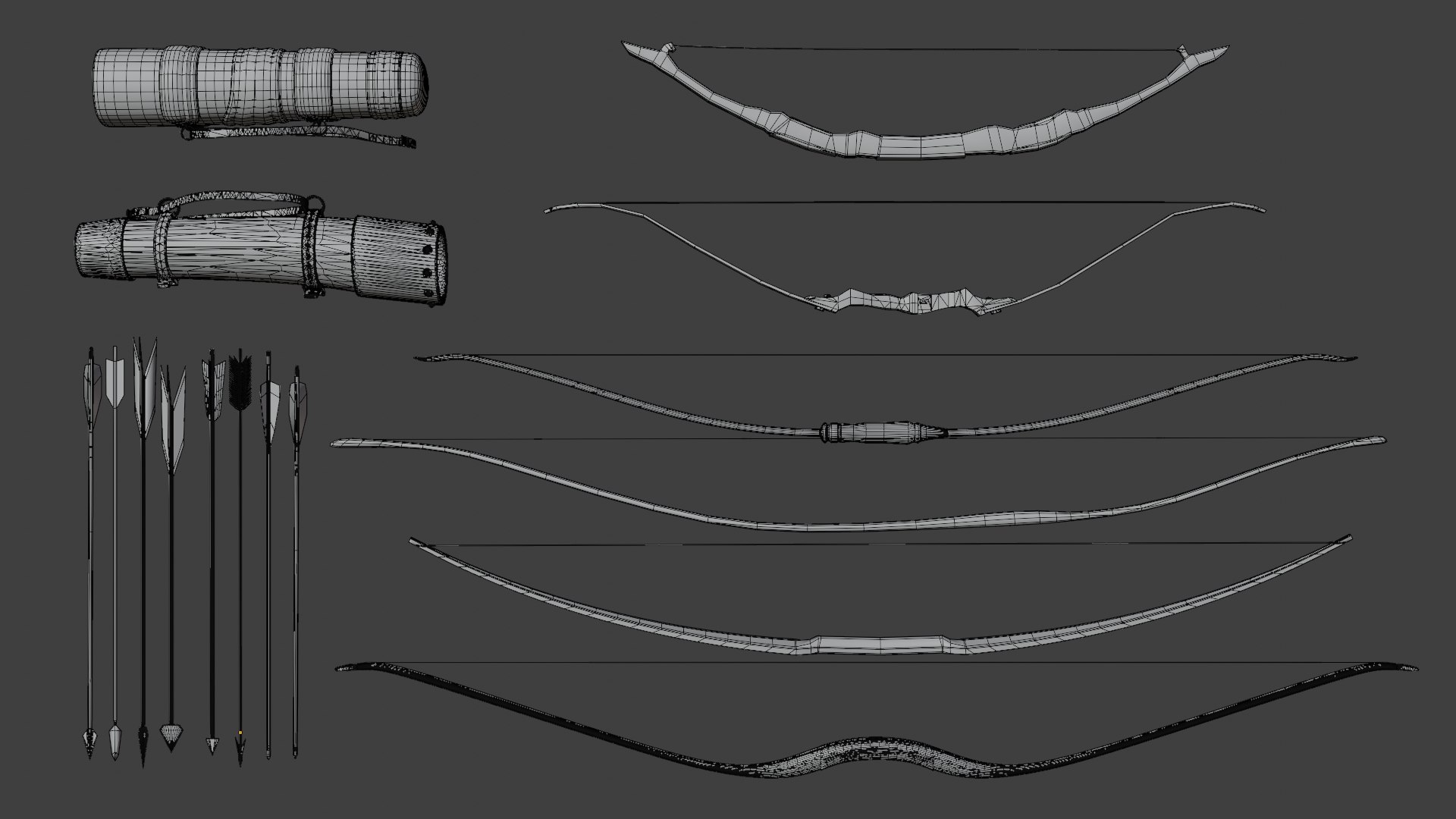 3D Archery Set - TurboSquid 2086063
