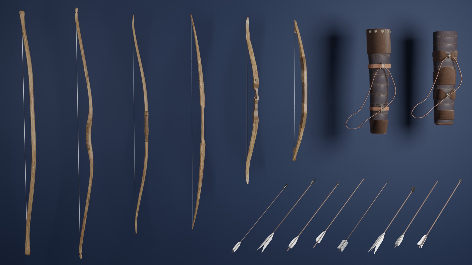3D Archery Set - TurboSquid 2086063