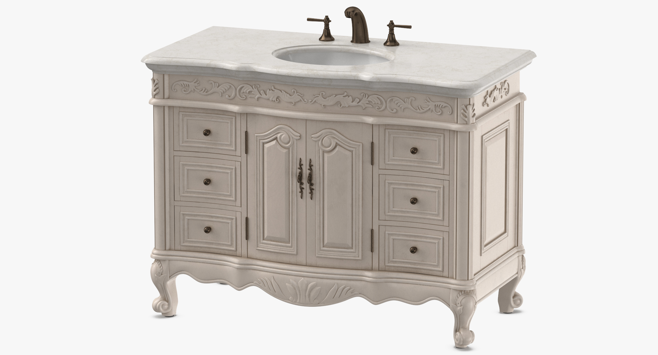 Classical vanity 3D model - TurboSquid 1282501