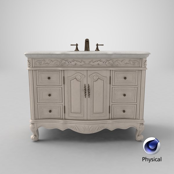 Classical vanity 3D model - TurboSquid 1282501