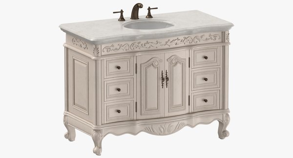 Classical vanity 3D model - TurboSquid 1282501