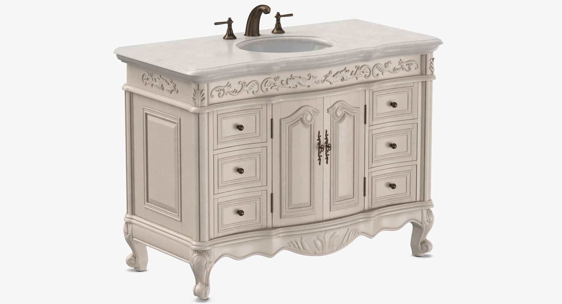 Classical Vanity 3D Model - TurboSquid 1282501