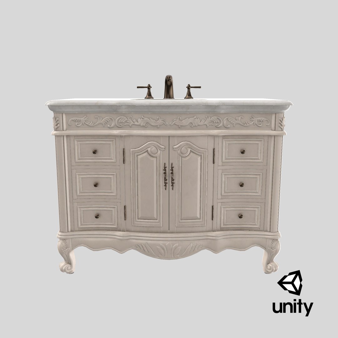 Classical Vanity 3D Model - TurboSquid 1282501