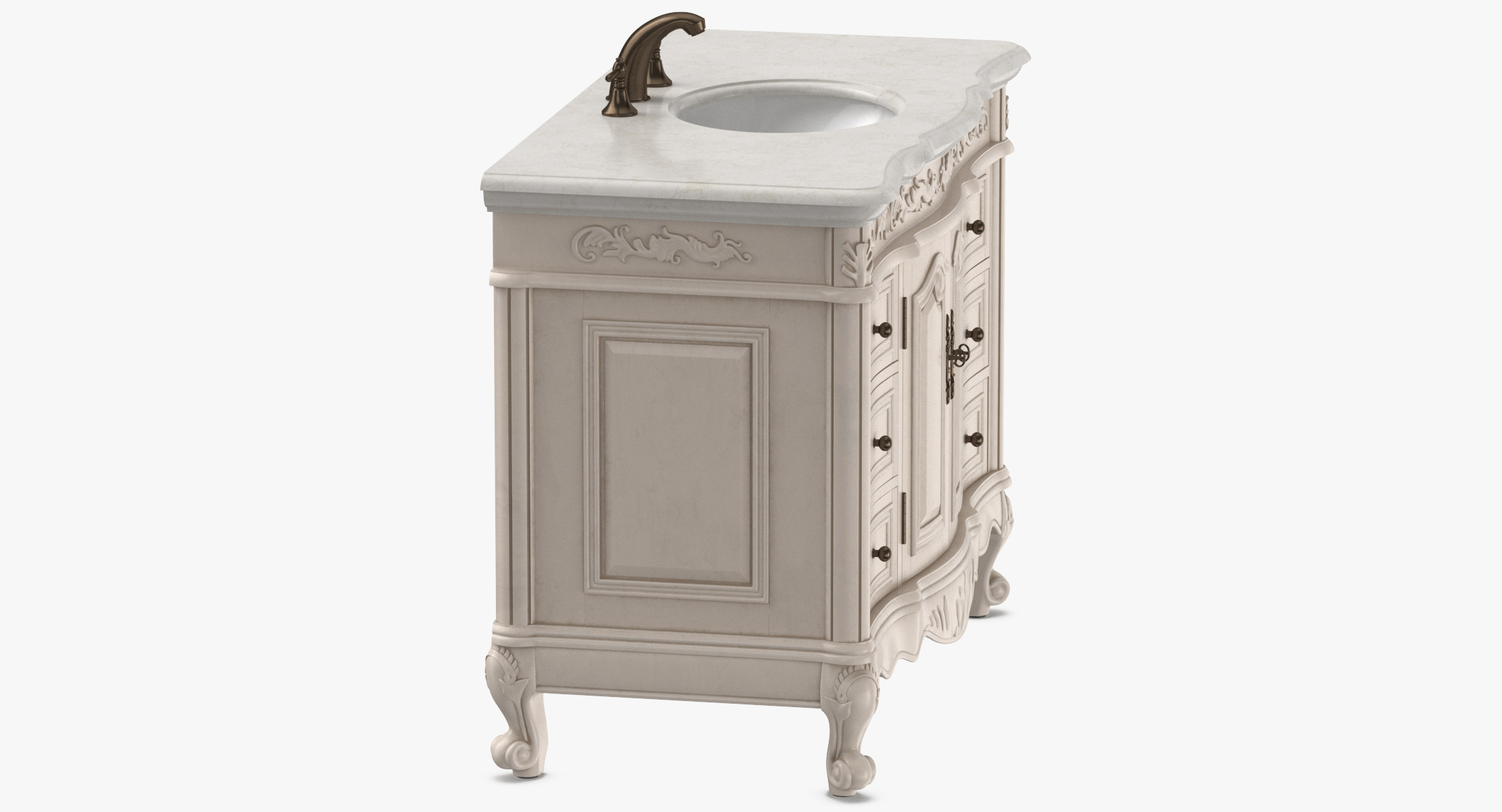 Classical vanity 3D model - TurboSquid 1282501