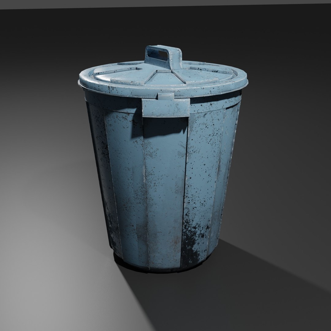 3D RoundPlasticGarbageCan - TurboSquid 2017623