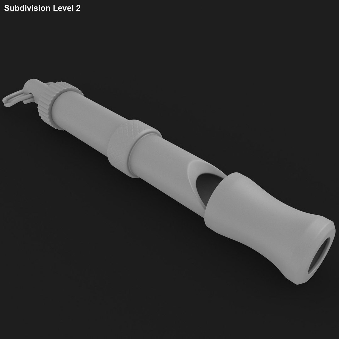 whistle 2 3d model