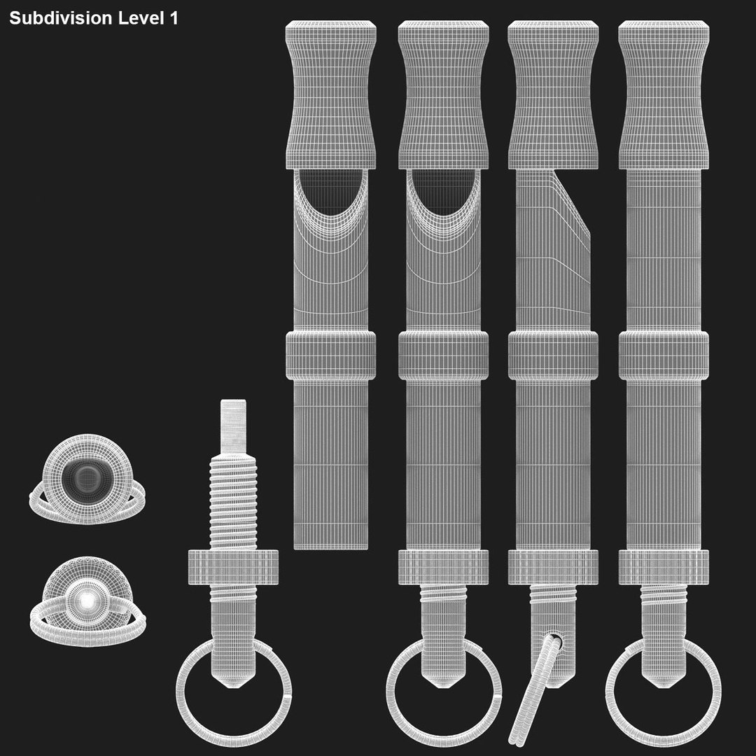 whistle 2 3d model