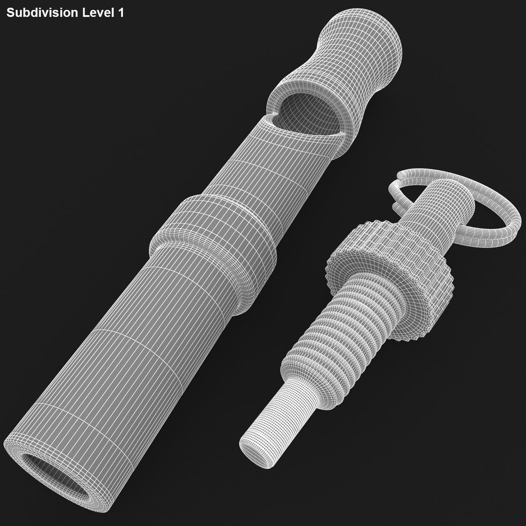 whistle 2 3d model