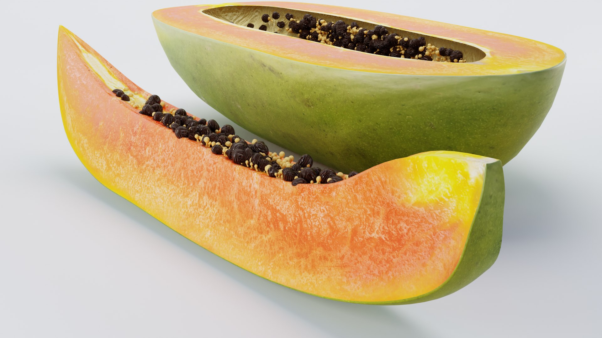 3D PAPAYA - TurboSquid 2251800