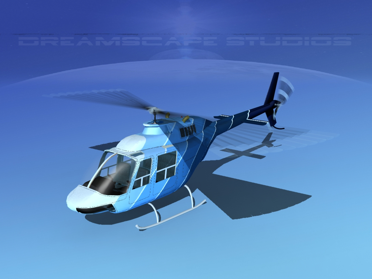 3D bell 206 - TurboSquid 1218965