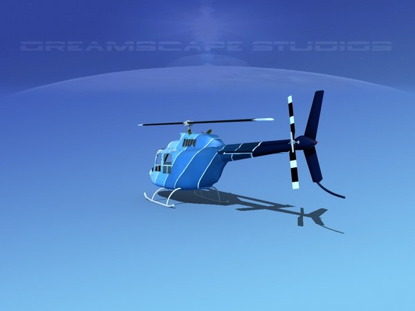 3D bell 206 - TurboSquid 1218965