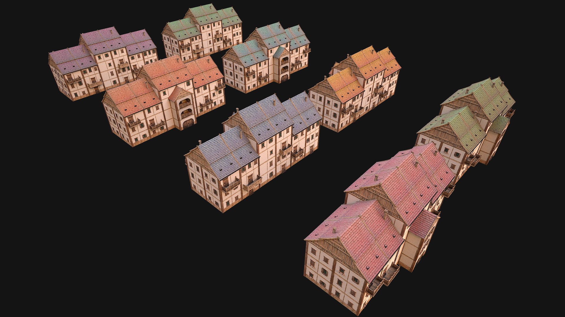 Medieval House Cottage Skyscraper 3D Model - TurboSquid 2186812