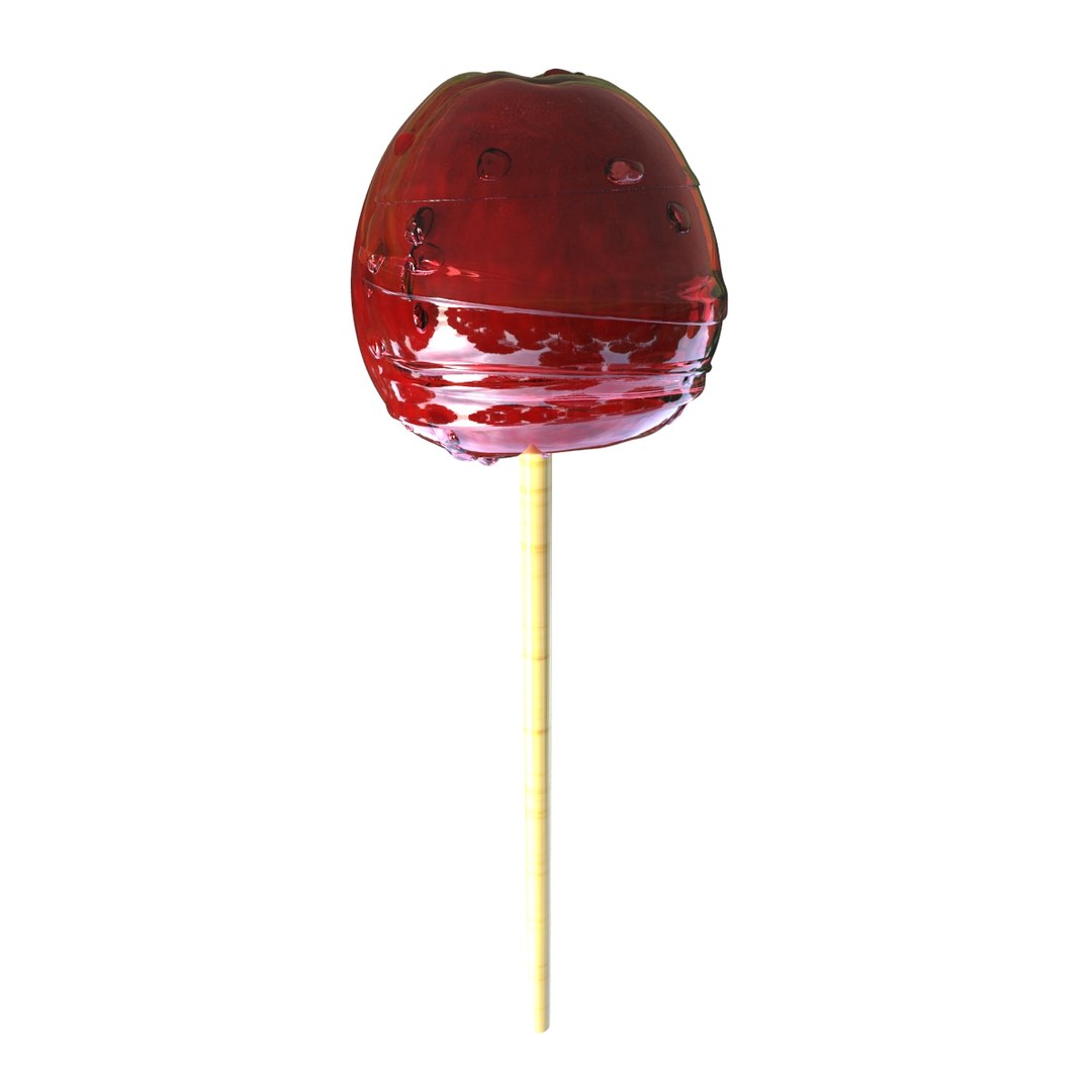 3d Lollipops Apple Model