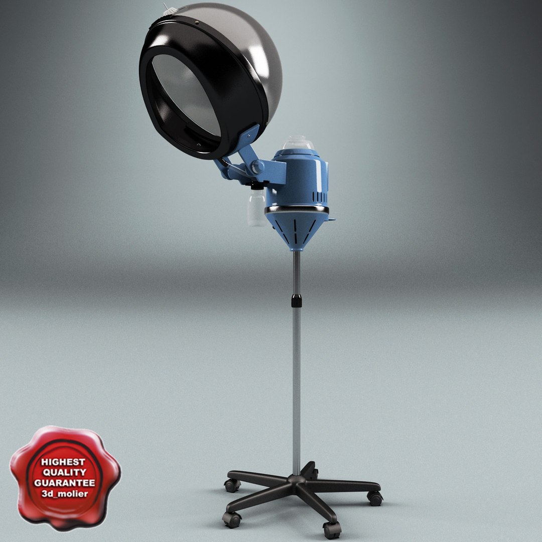 Salon Stand Hair Dryer 3d Max