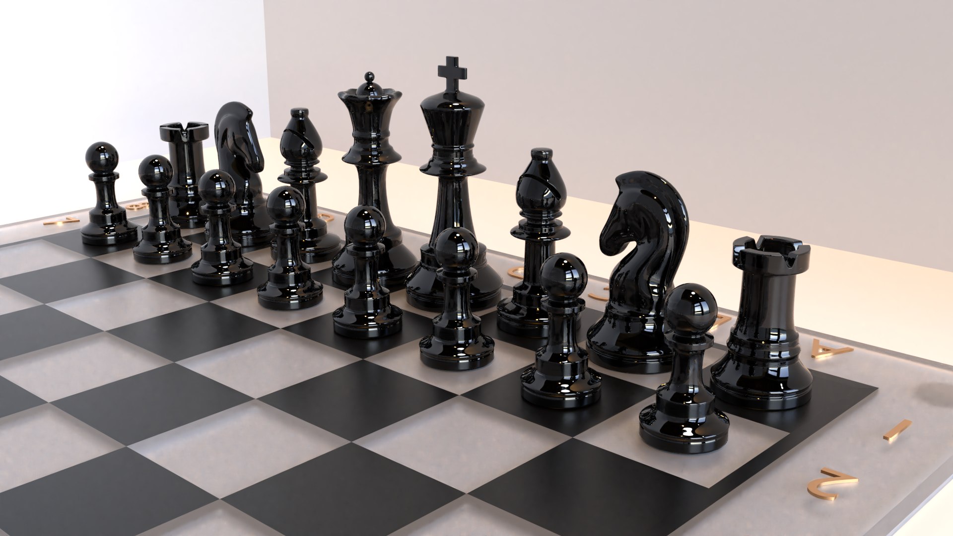 3D Glass Chess Set - TurboSquid 1251159