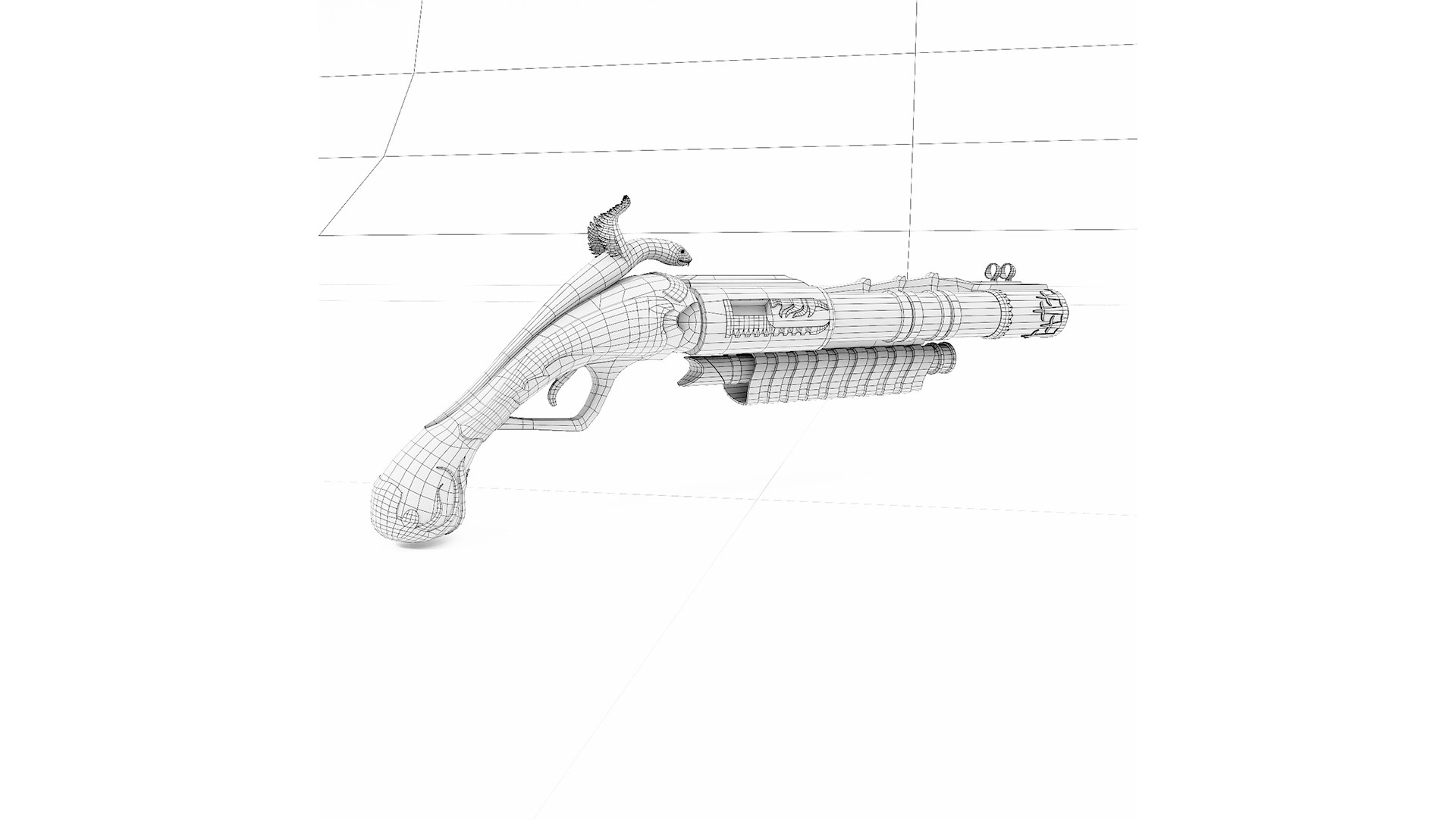 Fantasy Shotgun 3d Model Model - TurboSquid 2181678