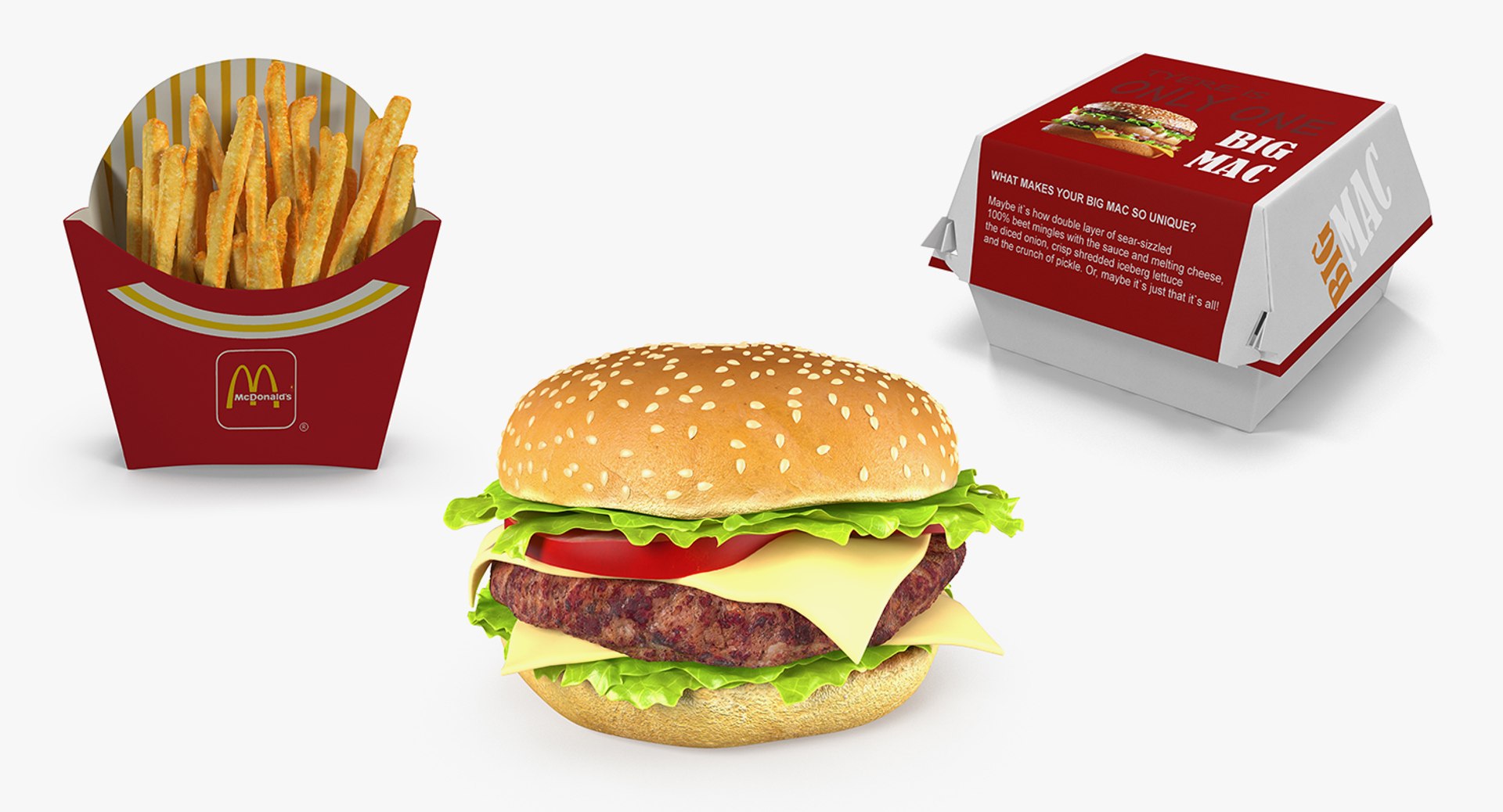3D Mcdonalds Food - TurboSquid 1227297