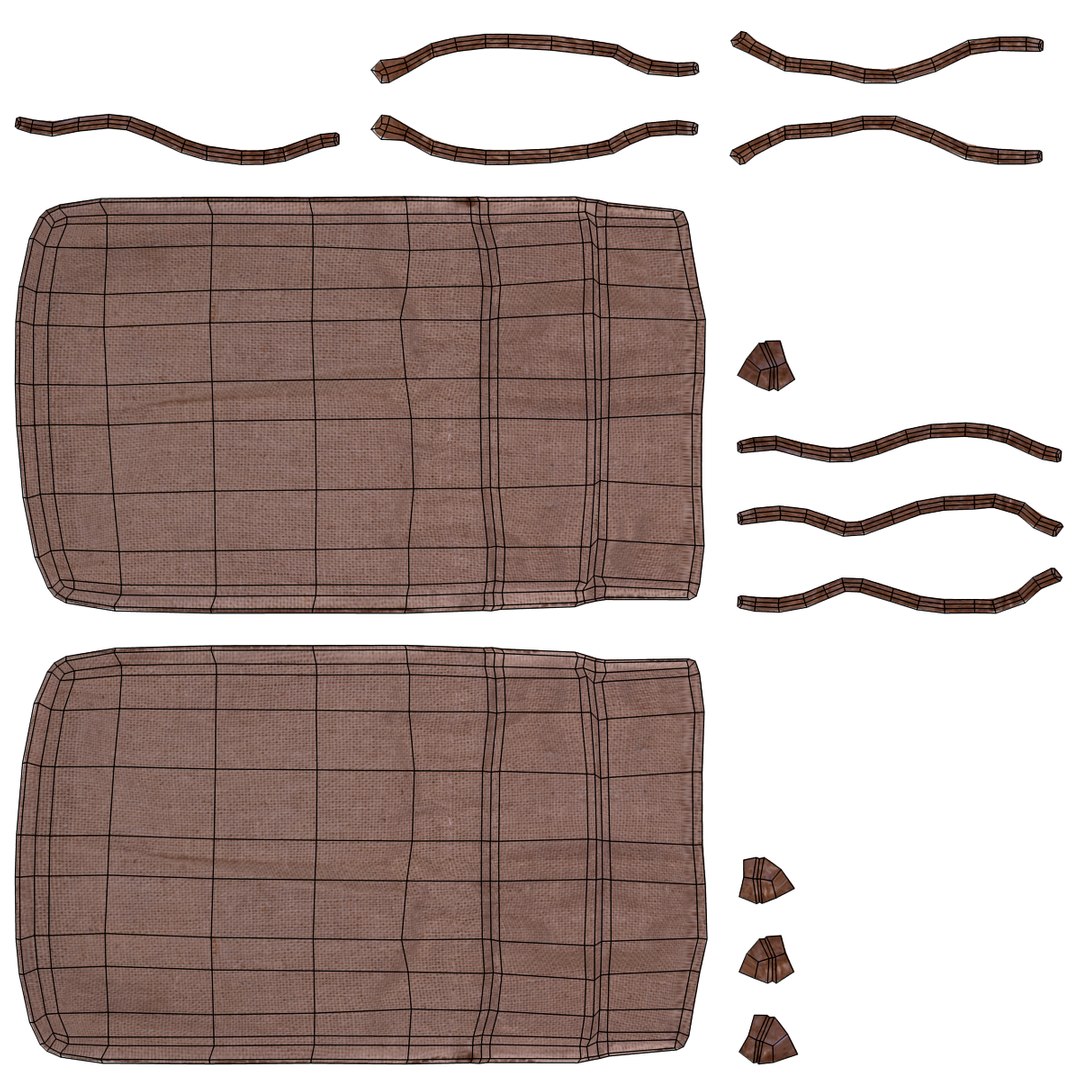 Jute Bag 3D Model - TurboSquid 1354301