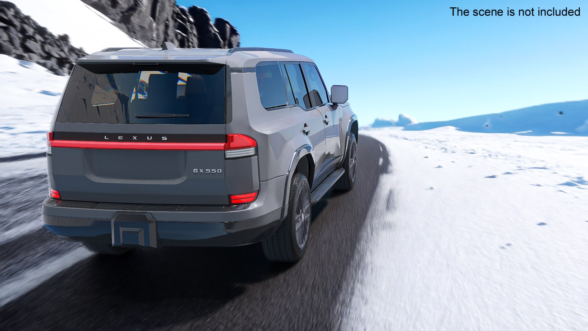 3D Model Lexus GX 550 SUV 2024 Gray Simplified - TurboSquid 2327314