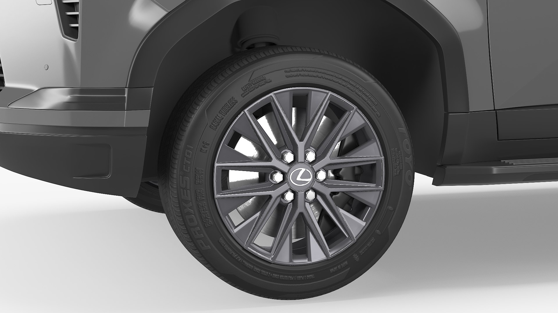 3D Model Lexus GX 550 SUV 2024 Gray Simplified - TurboSquid 2327314