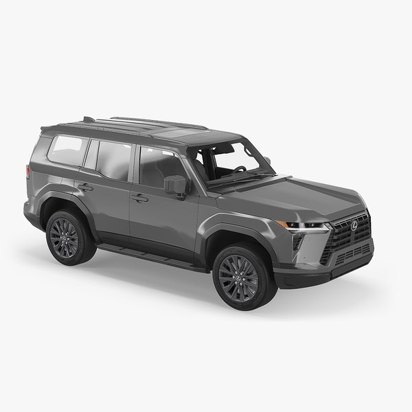 modelo 3d Lexus GX 550 SUV 2024 Gris Simplificado - TurboSquid 2327314