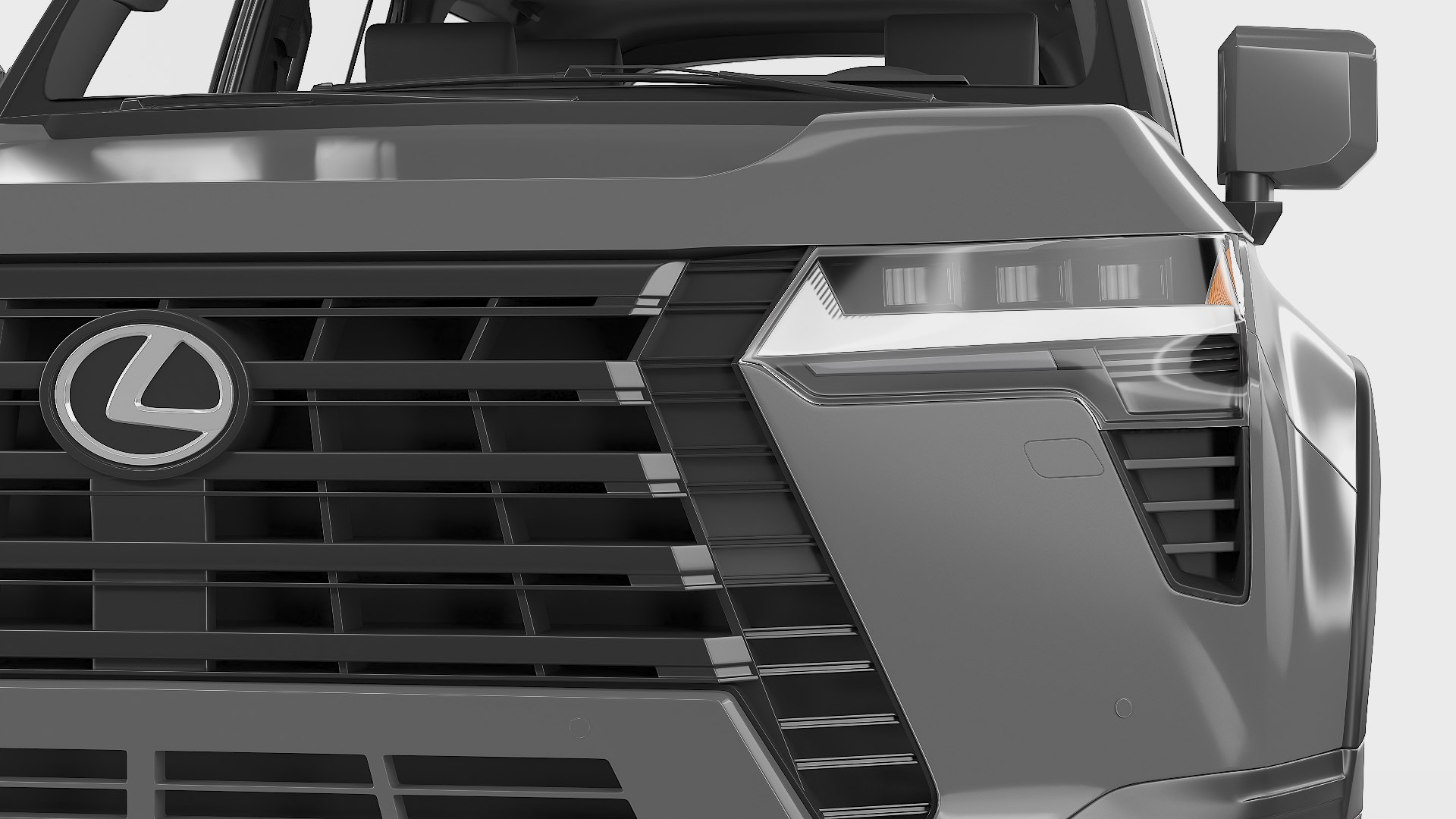 3D Model Lexus GX 550 SUV 2024 Gray Simplified - TurboSquid 2327314