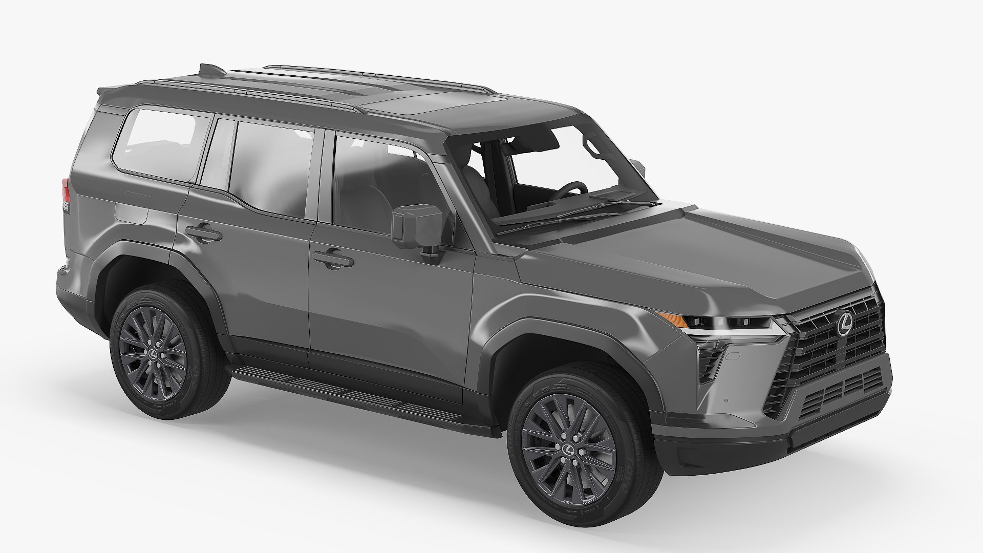 3D Model Lexus GX 550 SUV 2024 Gray Simplified - TurboSquid 2327314