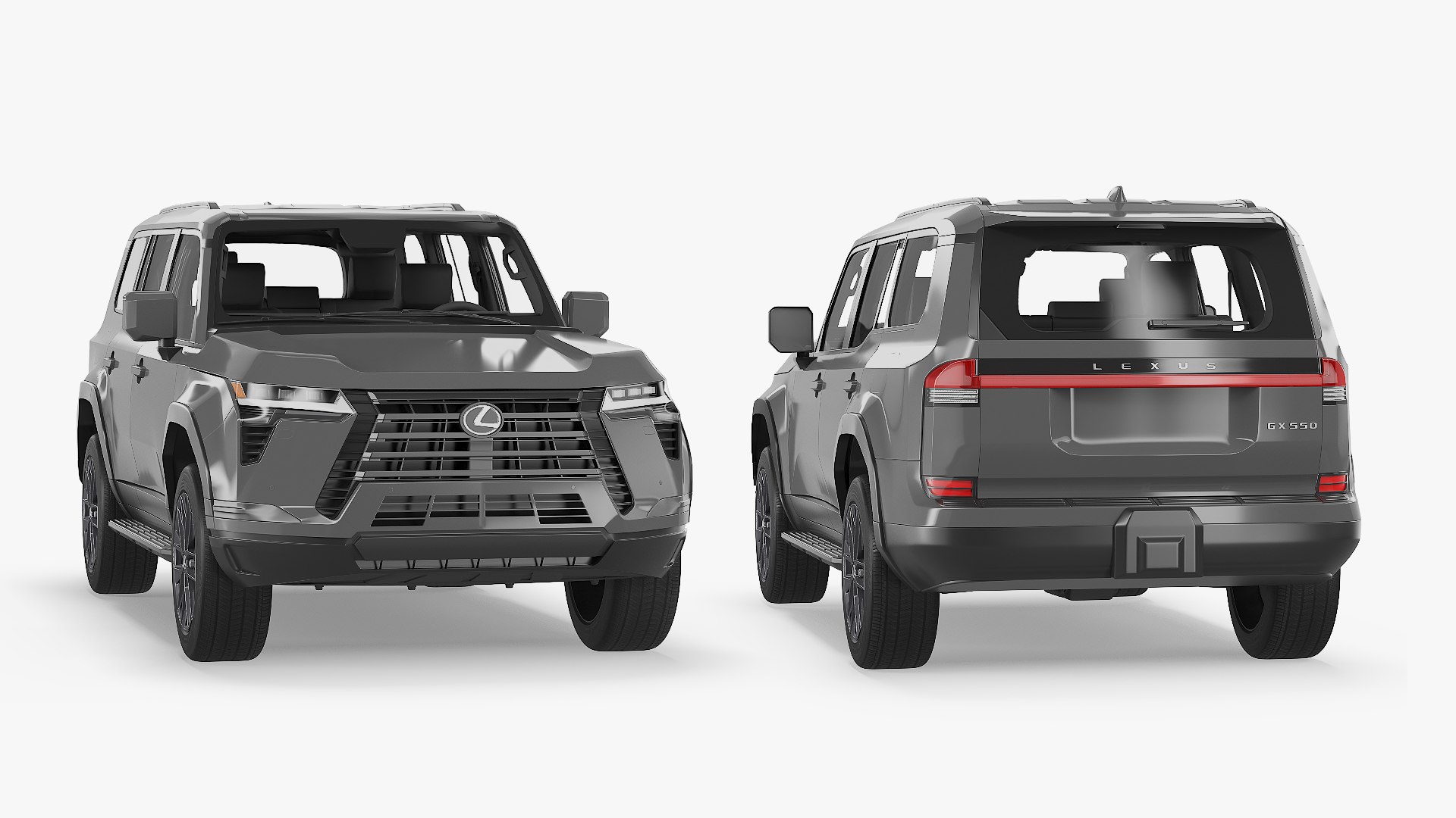 3D Model Lexus GX 550 SUV 2024 Gray Simplified - TurboSquid 2327314