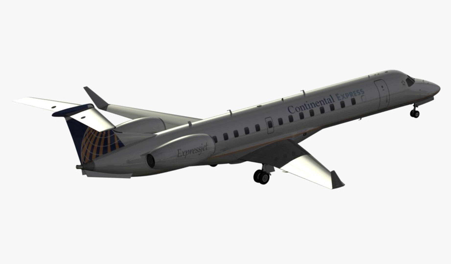 3d Model Embraer Erj-145xr