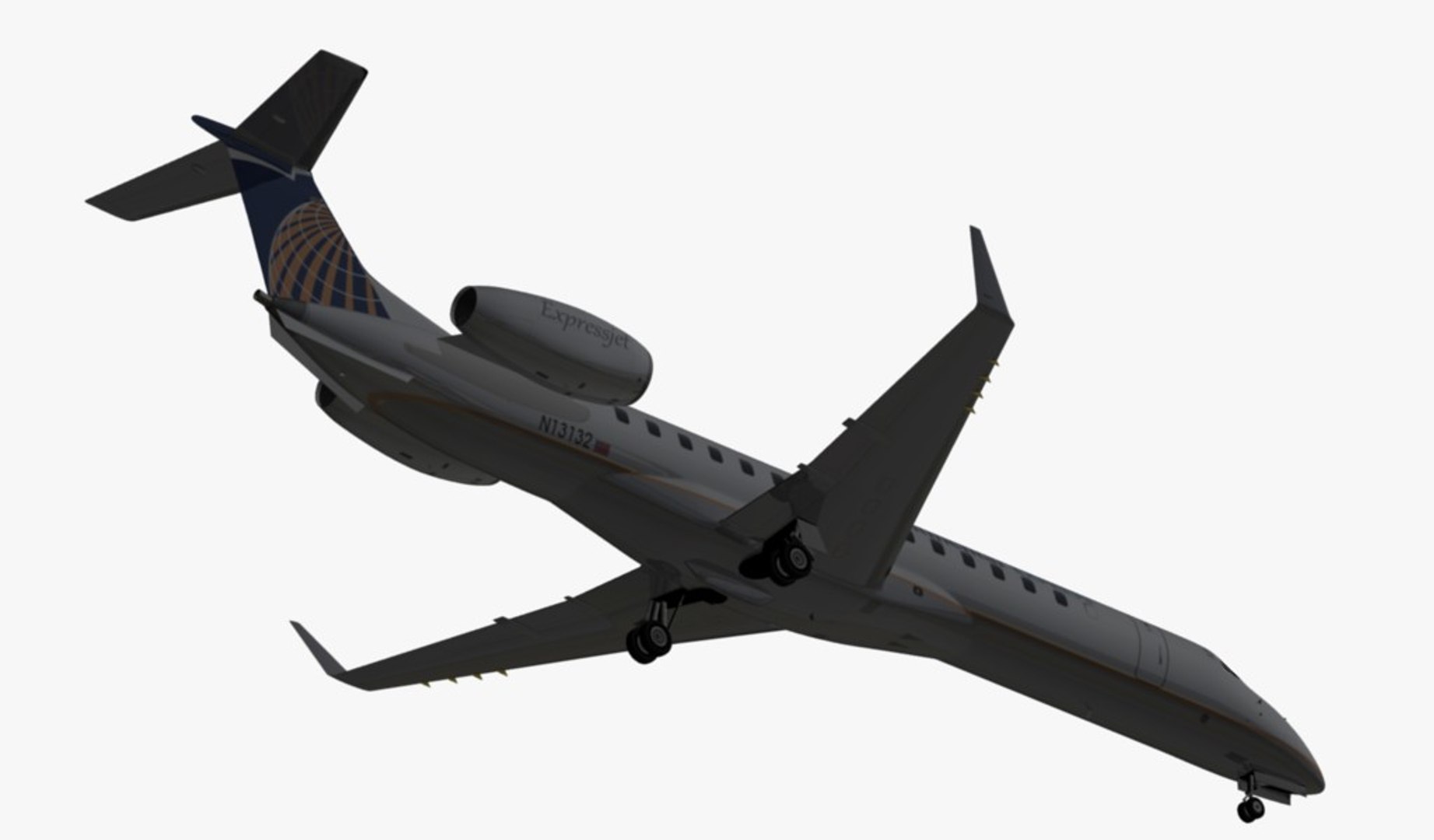 3d Model Embraer Erj-145xr