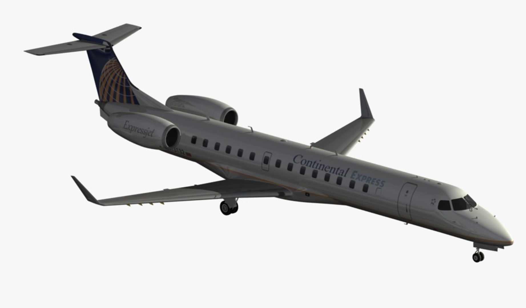 3d Model Embraer Erj-145xr