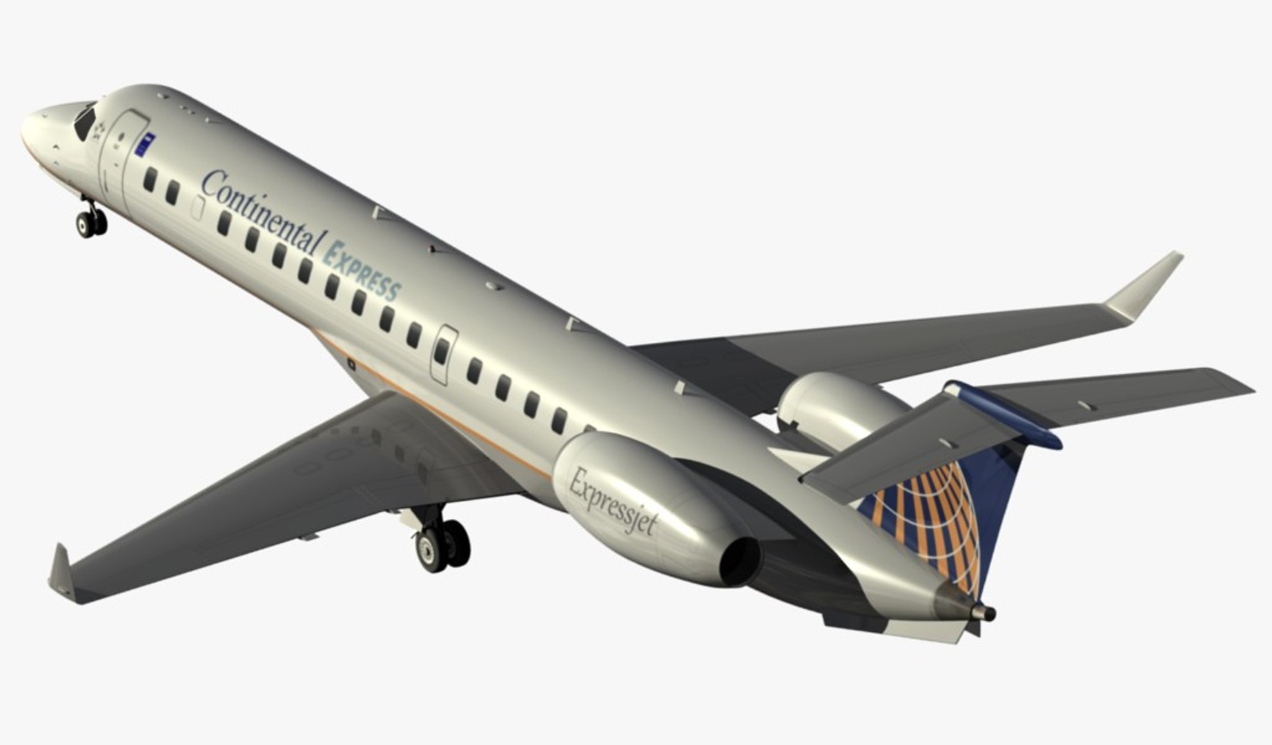 3d Model Embraer Erj-145xr