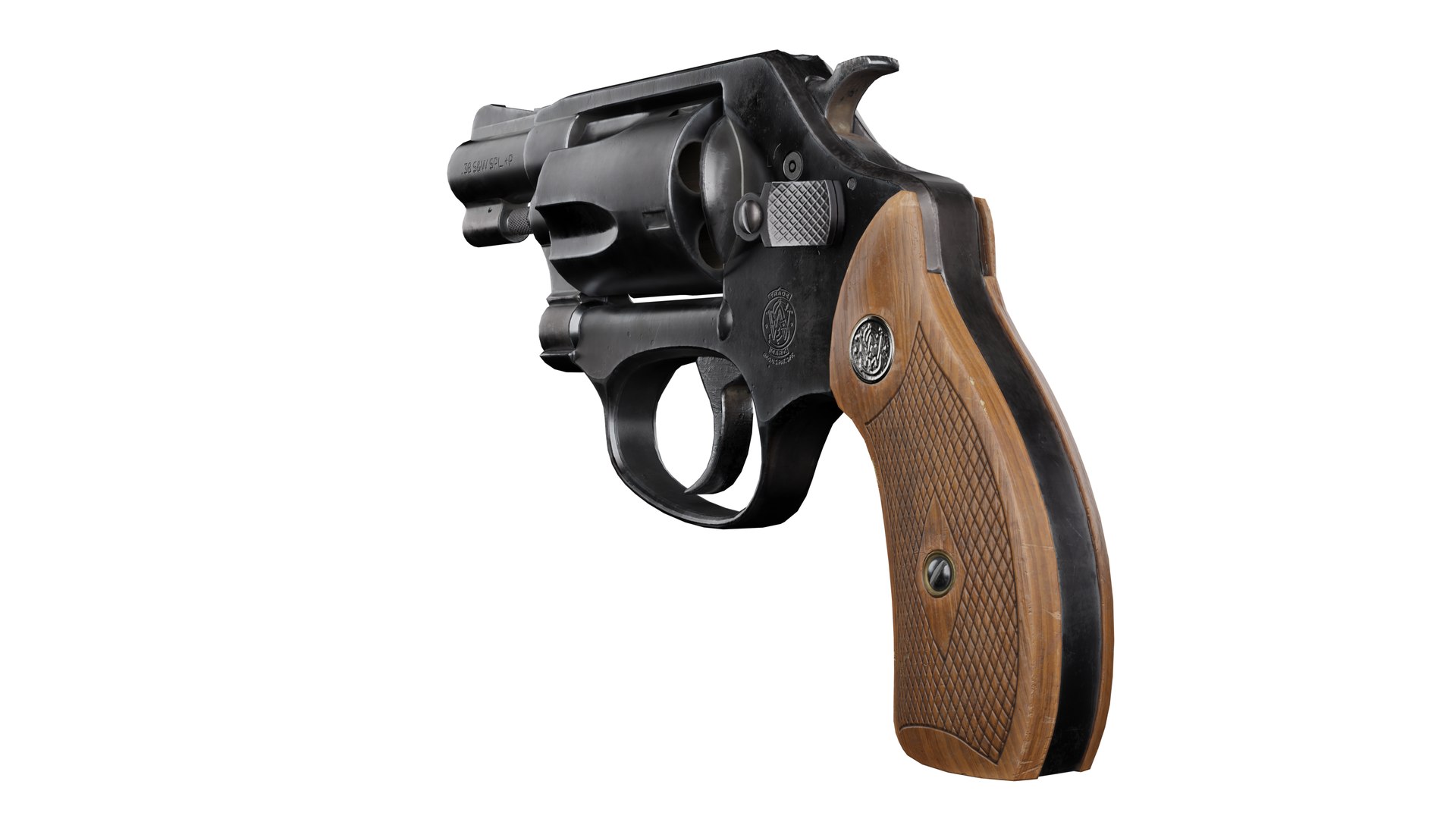 Smith And Wesson Model 36 Revolver 3D - TurboSquid 2118953