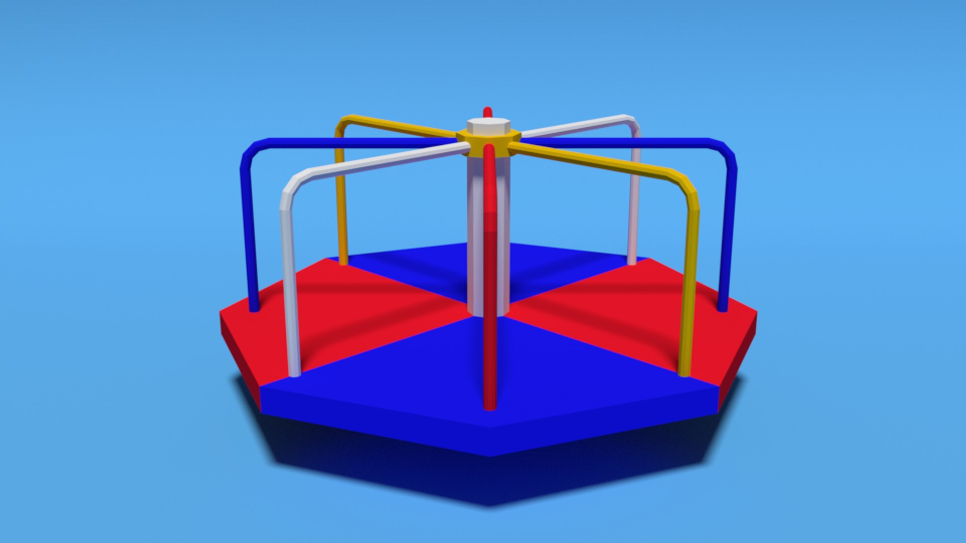 Playground Roundabout 3D Model - TurboSquid 1533239