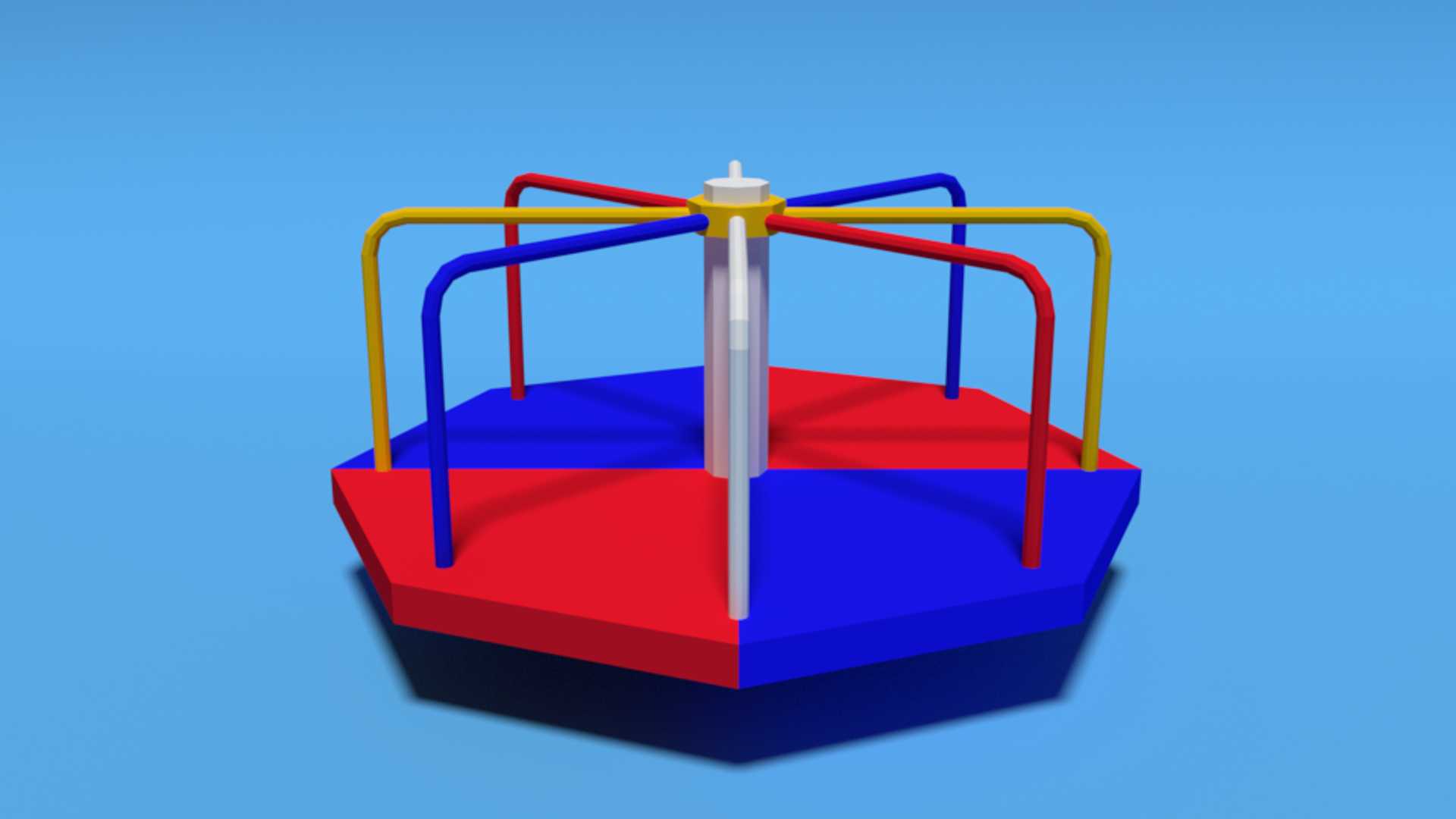 Playground roundabout 3D model - TurboSquid 1533239