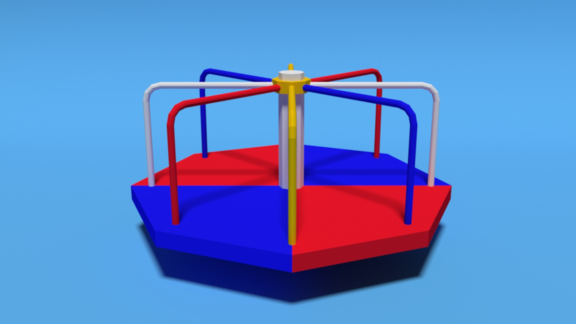 Playground Roundabout 3D Model - TurboSquid 1533239