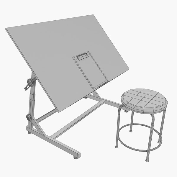 drawing desk chair 3d max