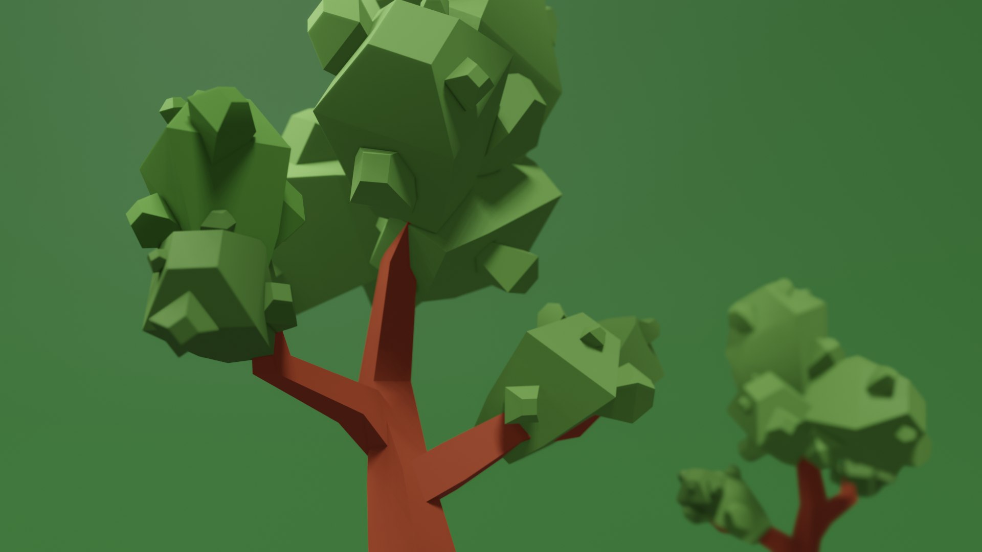 Tree Pixel Low Poly 3D Model - TurboSquid 1764347