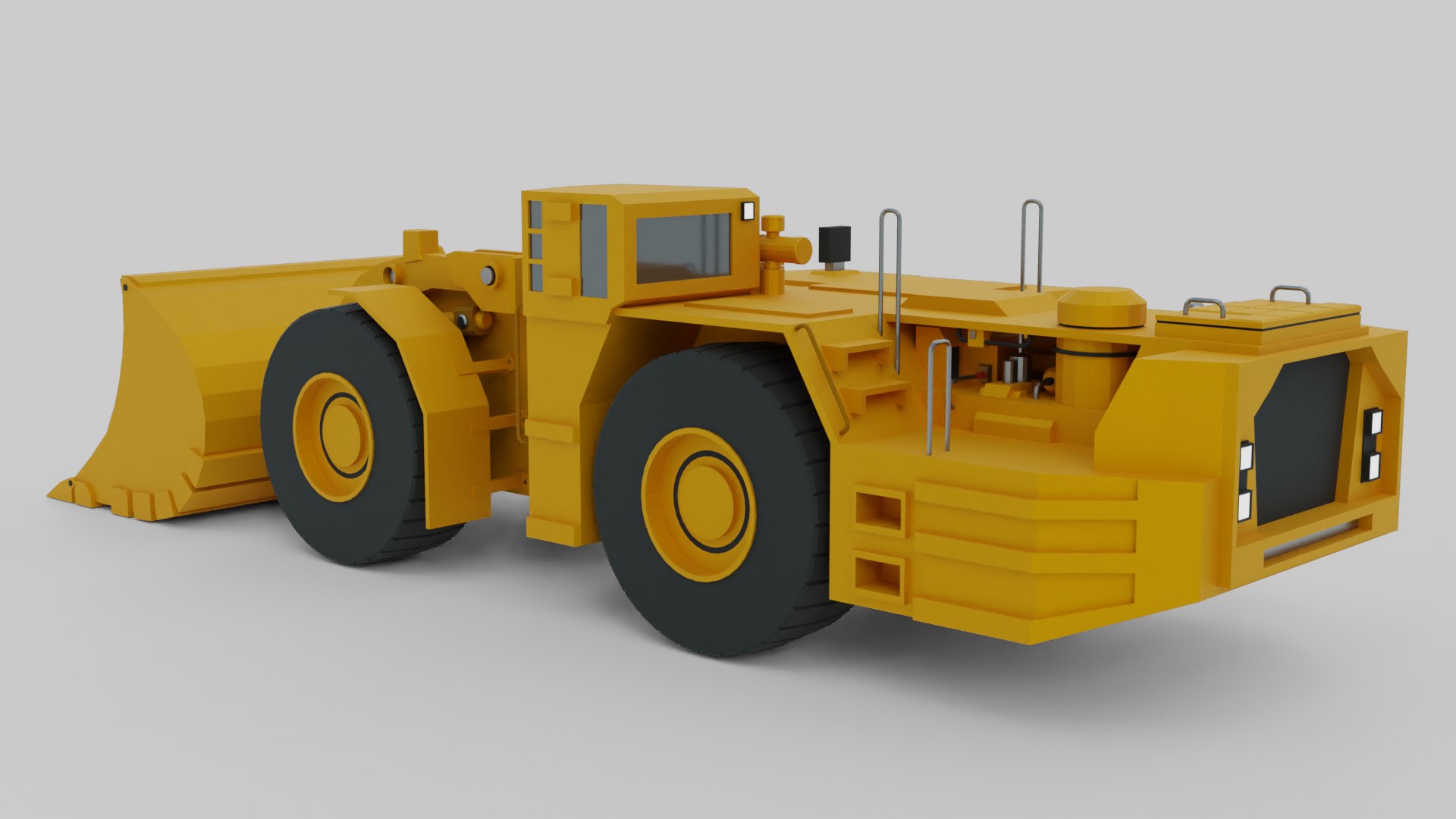 Underground Mining Loader - Heavy Vehicle 3D Model - TurboSquid 2422972