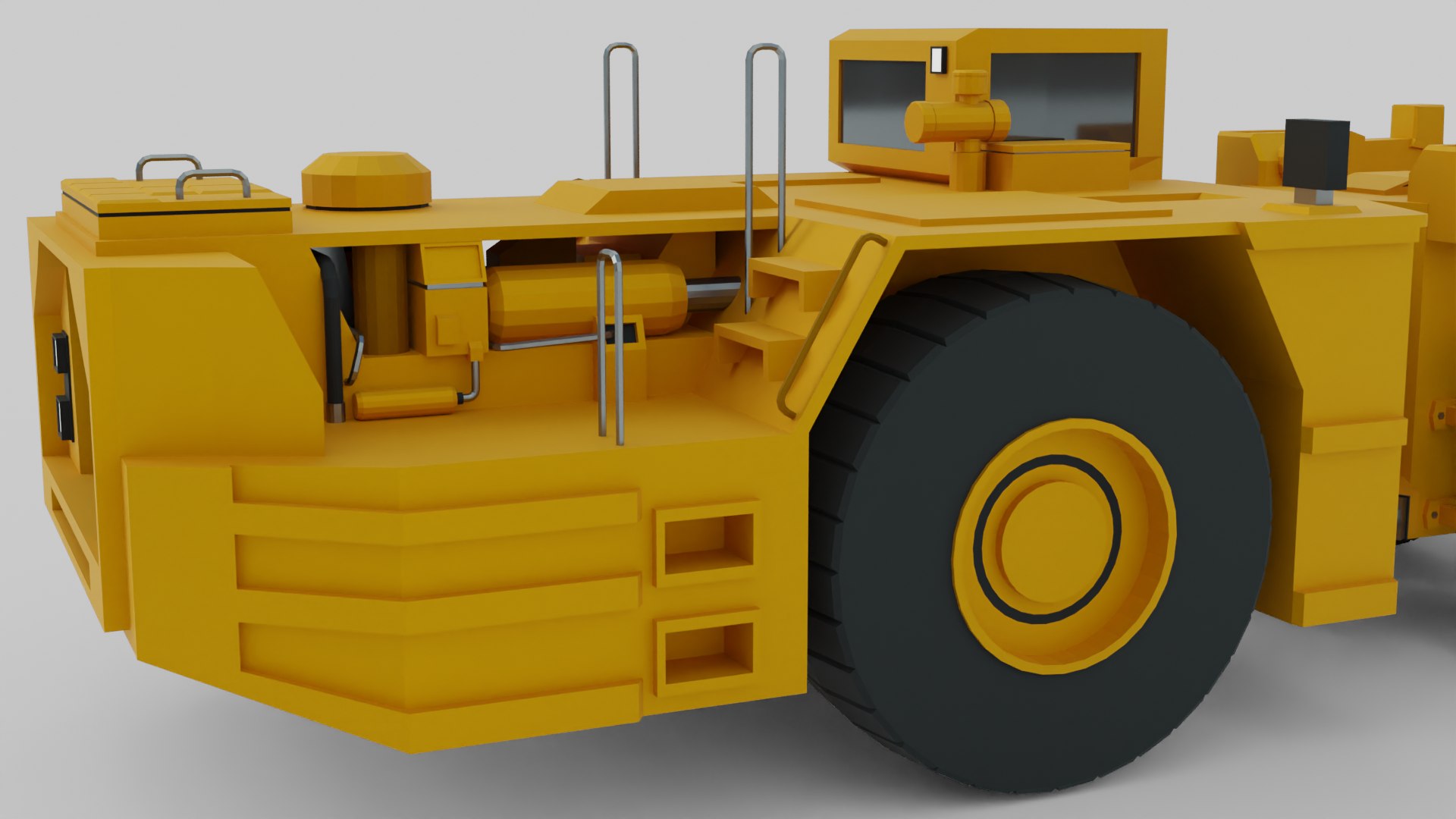 Underground Mining Loader - Heavy Vehicle 3D Model - TurboSquid 2422972