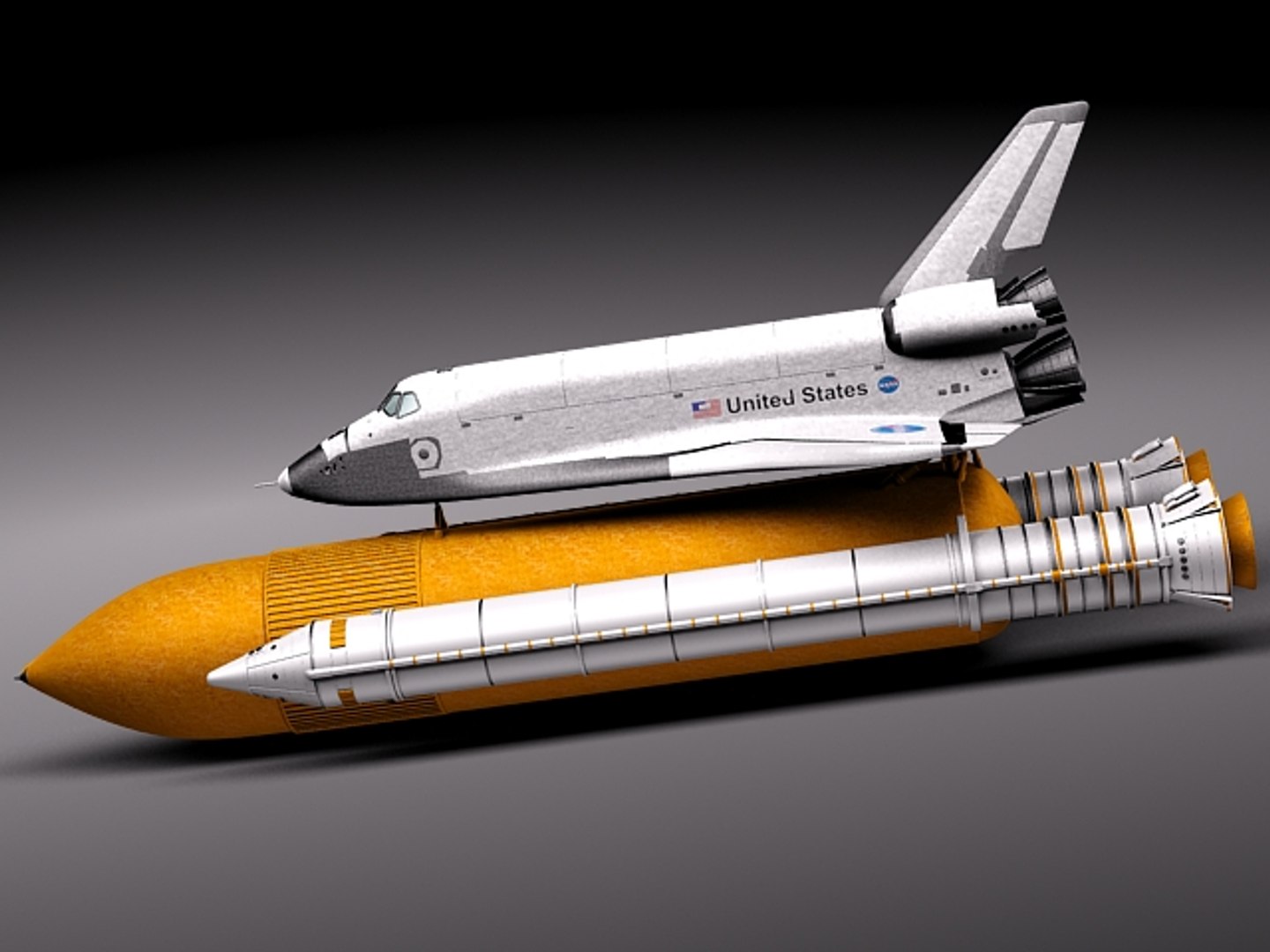 3d Space Shuttle Spacecraft Spaceship Model