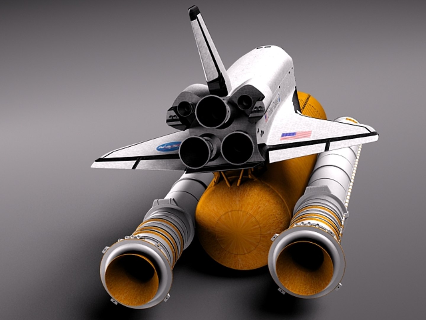 3d Space Shuttle Spacecraft Spaceship Model