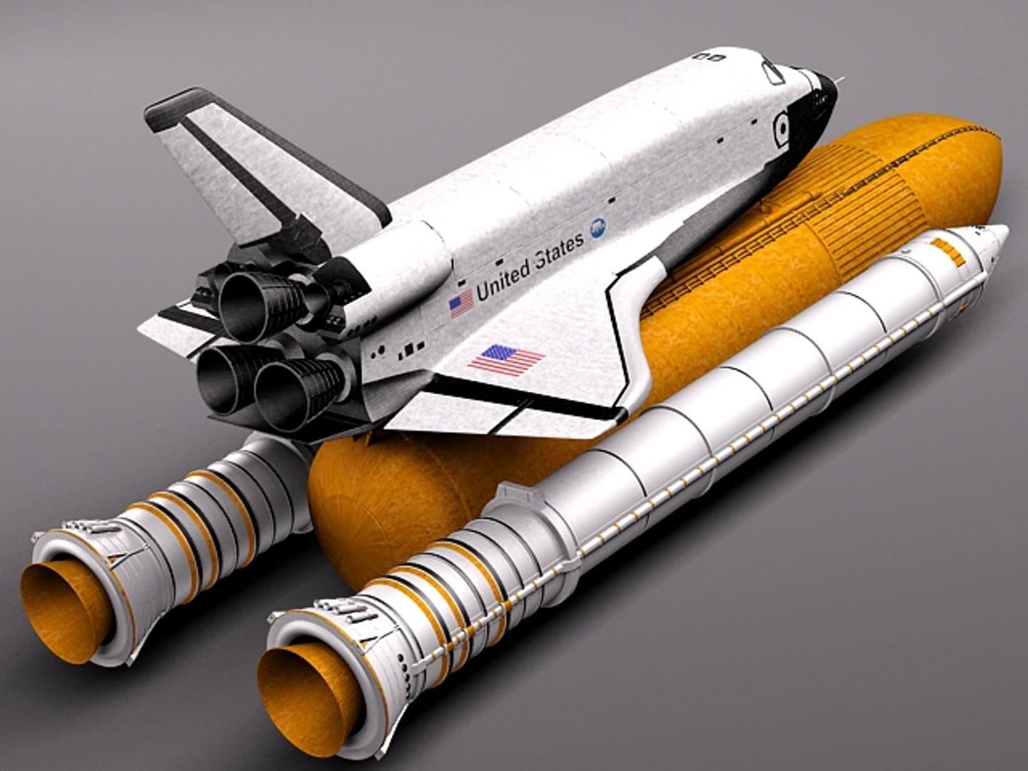 3d Space Shuttle Spacecraft Spaceship Model