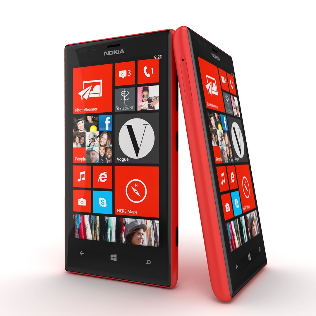 3d Model Of Nokia Lumia 920 820