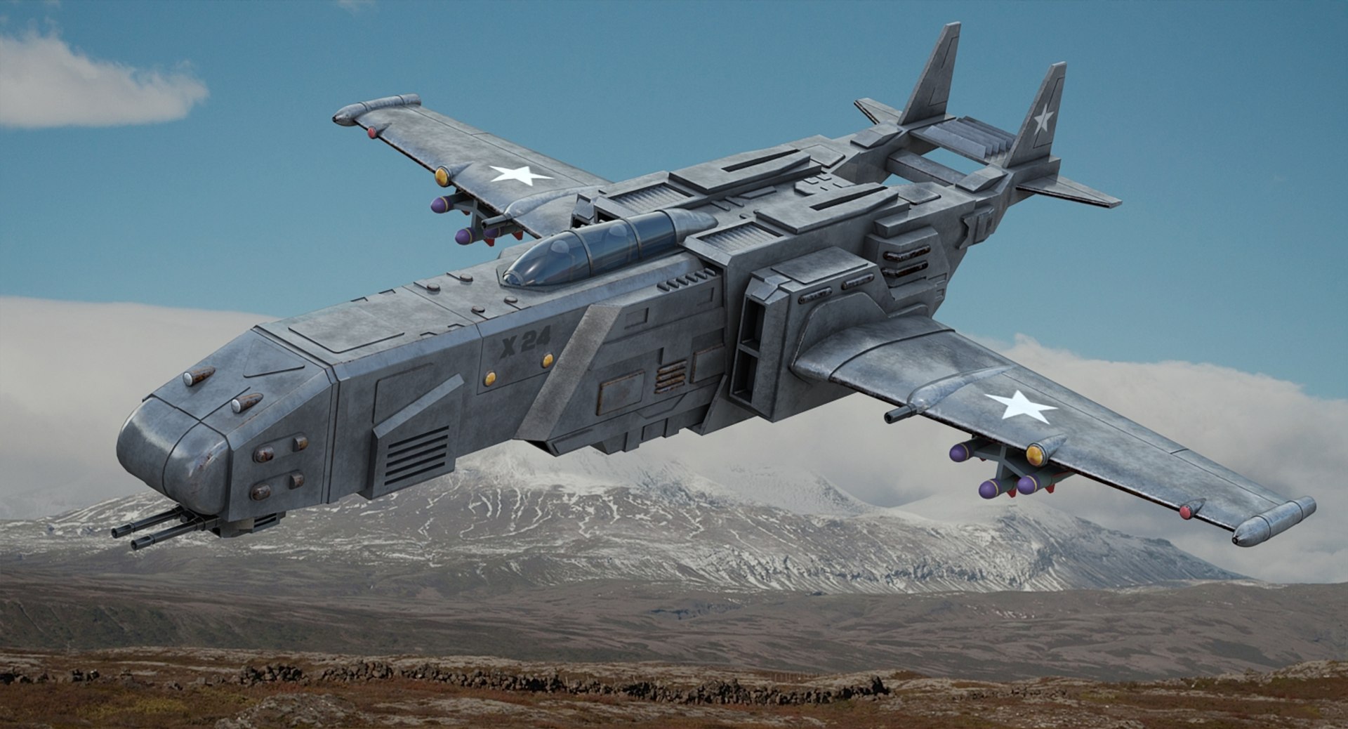 Futuristic Space Fighter 3D - TurboSquid 1266206