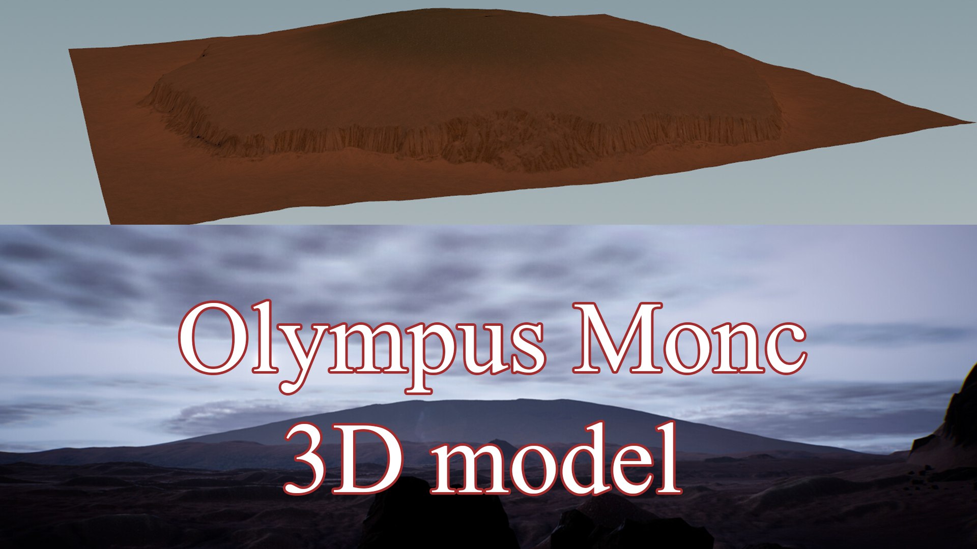 3D Olympus Mons On Mars 4k - TurboSquid 1821462